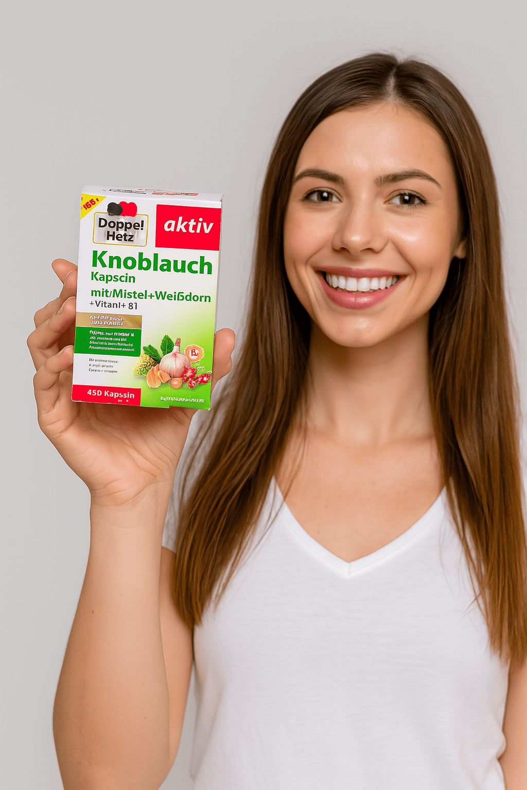 Vitlökskapslar med mistel + hagtorn – Doppelherz 480 st – VivaVoss