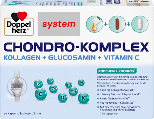 Doppelherz system Chondro-Complex Capsules+Tablets+Sticks, 30 pieces e ...